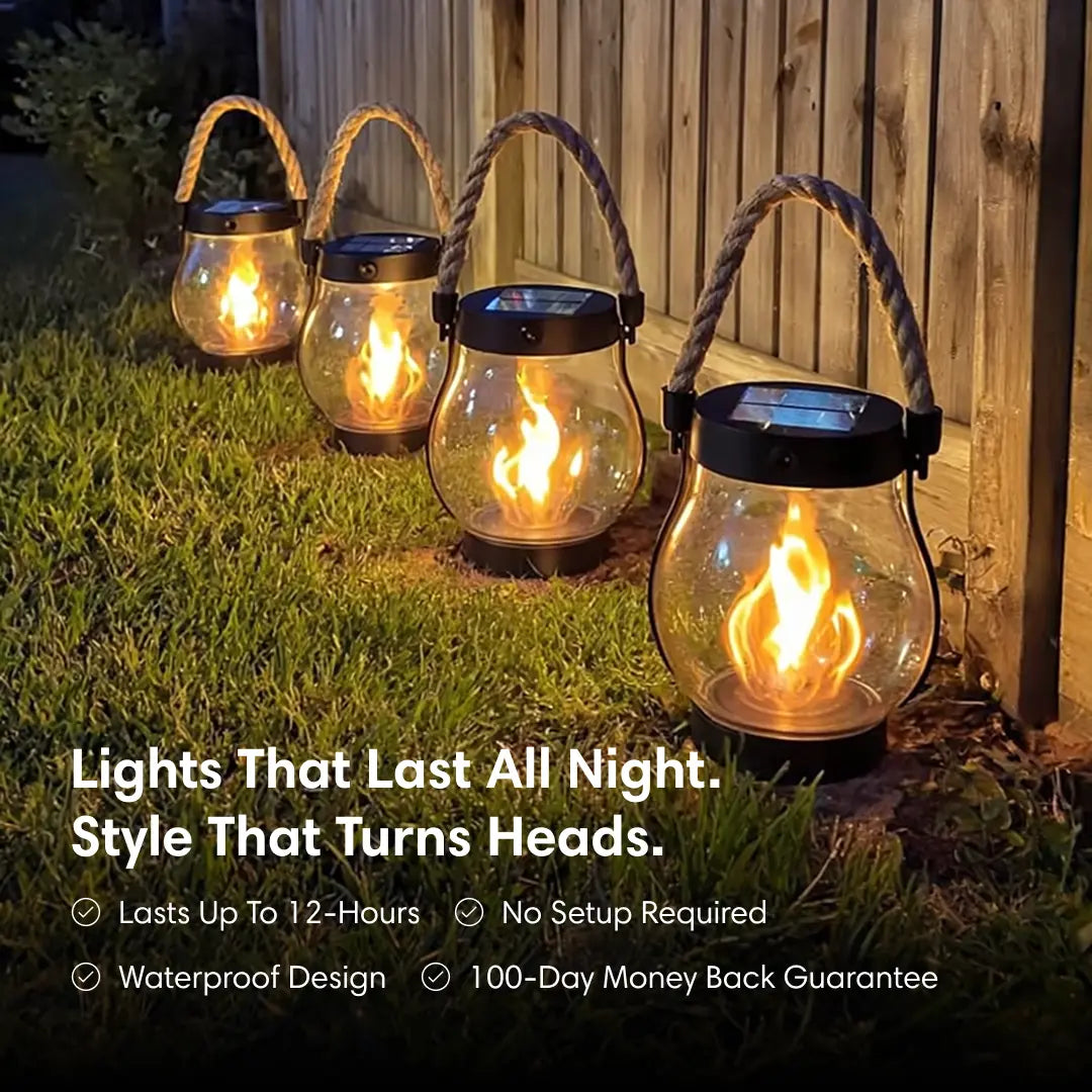 Lumora™ – Solar Lantern Outdoor Lights – Adora Delight